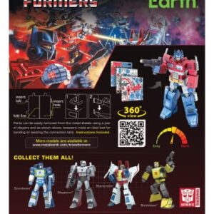 Metal Earth Transformers Optimus Prime Color 3D Metal Model Kit Fascinations