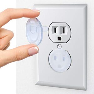 clear outlet covers (36-pack) dielectric plastic plugs for electrical power outlets by skyla homes – best baby proofing wall socket protector child proof outlet protector – electrical insulation