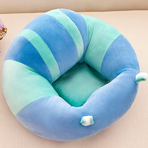 Baby Support Seat,Infant Sitting Chair,Washable Infant Floor Seats & Loungers,Baby Learning Seat Plush Cushion Toys Baby Comfort Sea (Blue)