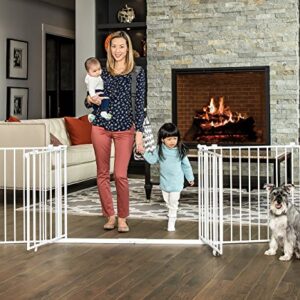 Regalo 192-Inch Double Door Super Wide Adjustable Baby Gate and Play Yard, 4-In-1, Bonus Kit, Includes -192 x 1.5 x 28 inches; 24 Pounds(pack of 1)