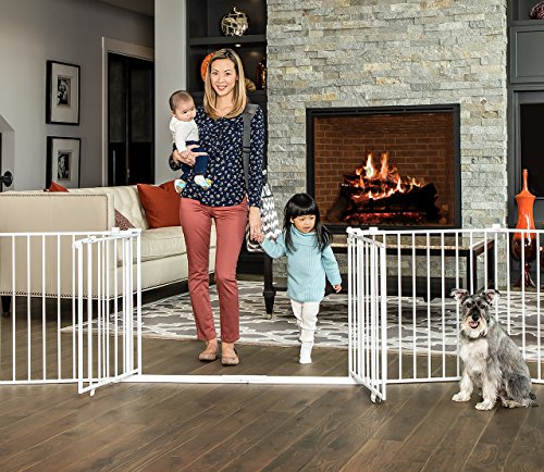 Regalo 192-Inch Double Door Super Wide Adjustable Baby Gate and Play Yard, 4-In-1, Bonus Kit, Includes -192 x 1.5 x 28 inches; 24 Pounds(pack of 1)