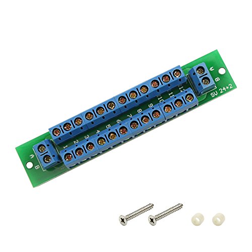 PCB007 1X 12 Position Power Distribution Board 2 Inputs 2 x 13 Outputs for DC AC Voltage New