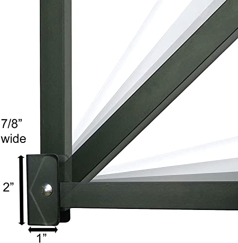 Ideal Security Sliding Patio Door Security Bar with Child-Proof Lock, Extendable, White (25.75-47.5 Inches)