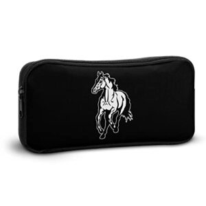 Arabian Horse Pencil Case Makeup Bag Big Capacity Pouch Organizer for Office College