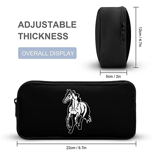 Arabian Horse Pencil Case Makeup Bag Big Capacity Pouch Organizer for Office College