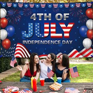 XtraLarge, 4th of July Banner - 72x44 Inch | 4th of July Backdrop, 4th Of July Decorations | Independence Day Banner, Independence Day Decorations | Fourth Of July Decorations, Patriotic Decorations