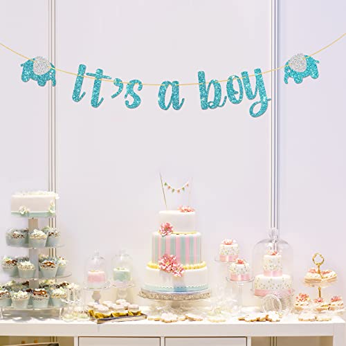 It's a Boy Banner, Baby Shower Party Garland Decorations For Baby Boys, Babies First Communion Party Decors Supplies, Pregnant AF | Baby 1st/2nd Birthday Party Photo Props