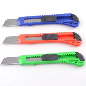 eZthings® 10 Heavy Duty Box Cutters Openers Utility Knives with Snap Off Blades (Variety Knife Set)