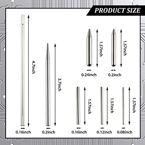 Hotop 7 Pieces Metal Model DIY Tool Sets Tab Edge Cylinder Cone Shape Bending Assist Tools Multi-functional Metal Model Bending kits for 3D Metal Jigsaw Puzzles Assembly