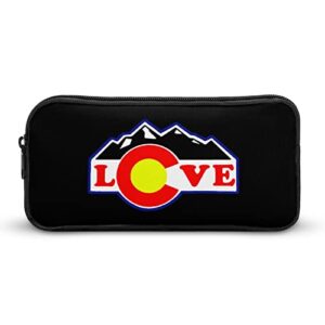 i love colorado pencil case makeup bag big capacity pouch organizer for office college