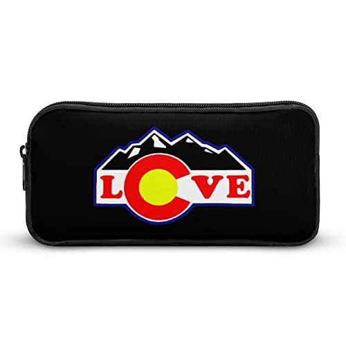 I Love Colorado Pencil Case Makeup Bag Big Capacity Pouch Organizer for Office College