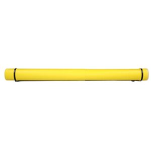 Blueprint Tube, Poster Storage Tube Waterproof Moistureproof Large Capacity Environmentally Friendly Plastic with Strap for Outdoor for Storage for Travel(Yellow)