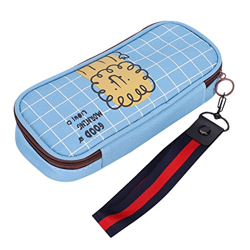 Oxford Pencil Case with Zipper Handle Medium Pencil Pouch Bag Pen Marker Pouch Cosmetic Bag Stationery Bag