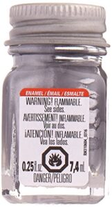 testors enamel paint, flat aluminum, 1/4-ounce