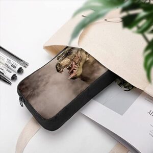 T-rex in The Fog Pencil Case Makeup Bag Big Capacity Pouch Organizer for Office College