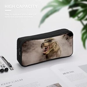 T-rex in The Fog Pencil Case Makeup Bag Big Capacity Pouch Organizer for Office College