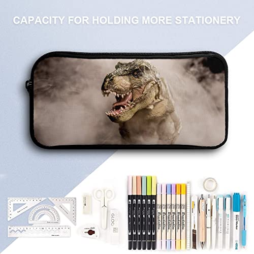 T-rex in The Fog Pencil Case Makeup Bag Big Capacity Pouch Organizer for Office College