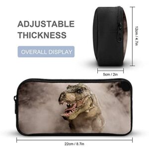 T-rex in The Fog Pencil Case Makeup Bag Big Capacity Pouch Organizer for Office College