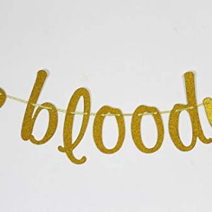 Bloody Mary Bar Banner Gold Glitter, Wedding Bar Bunting, Bridal Shower Party Decor, Engagement Decors, Bachelorette Sign, Birthday Party Decorations