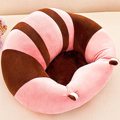 Baby Support Seat,Infant Sitting Chair ,Washable Infant Floor Seats & Loungers,Baby Learning Seat Plush Cushion Toys Baby Comfort Sea (Pink)