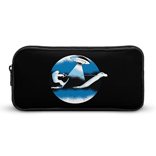 Bigfoot Water Ski with Loch Ness Pencil Case Makeup Bag Big Capacity Pouch Organizer for Office College