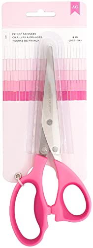 American Crafts 8 Inch Pink Fringe Scissors