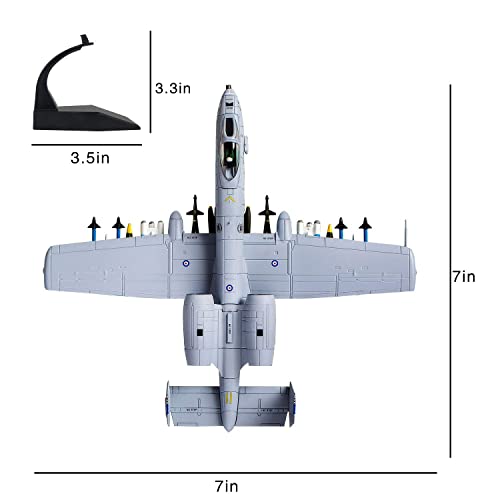 1/100 A-10 Thunderbolt II Warthog Attack Plane（Painted Version） Metal Fighter Military Model Diecast Plane Model for Collection or Gift