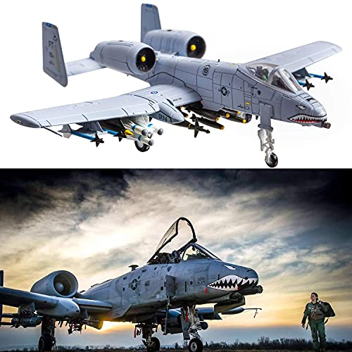 1/100 A-10 Thunderbolt II Warthog Attack Plane（Painted Version） Metal Fighter Military Model Diecast Plane Model for Collection or Gift