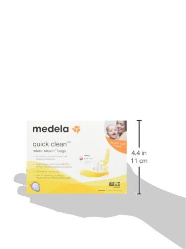 Medela Quick Clean Micro-Steam Bags Economy Pack of 4 retail boxes (20 Bags Total)