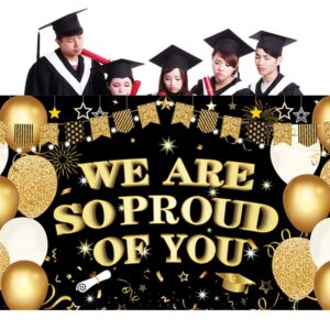 2023 Graduation Party Decorations, We are So Proud of You Backdrop Banner, We are So Proud of You Banner for Graduation Decorations 2023, Congrats Grad Party Decorations, Class of 2023 Decorations