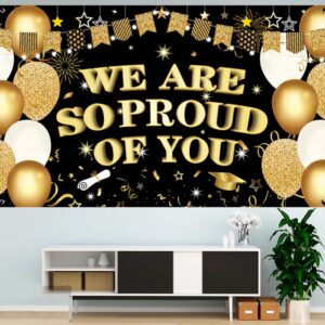 2023 Graduation Party Decorations, We are So Proud of You Backdrop Banner, We are So Proud of You Banner for Graduation Decorations 2023, Congrats Grad Party Decorations, Class of 2023 Decorations