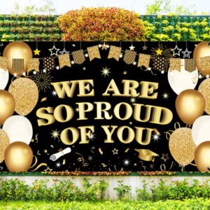 2023 Graduation Party Decorations, We are So Proud of You Backdrop Banner, We are So Proud of You Banner for Graduation Decorations 2023, Congrats Grad Party Decorations, Class of 2023 Decorations