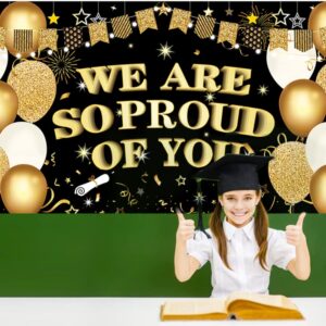 2023 Graduation Party Decorations, We are So Proud of You Backdrop Banner, We are So Proud of You Banner for Graduation Decorations 2023, Congrats Grad Party Decorations, Class of 2023 Decorations