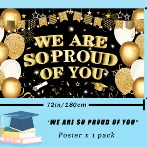 2023 Graduation Party Decorations, We are So Proud of You Backdrop Banner, We are So Proud of You Banner for Graduation Decorations 2023, Congrats Grad Party Decorations, Class of 2023 Decorations