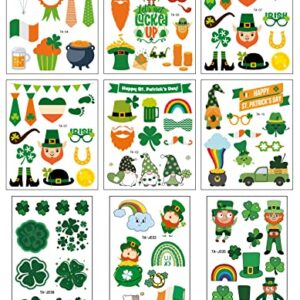 Shamrock Clover Tattoo st Patricks Day Stickers Irish Temporary Tattoos St Patricks Day Accessories Shamrock Patterned Tattoos Party Favors Decorations