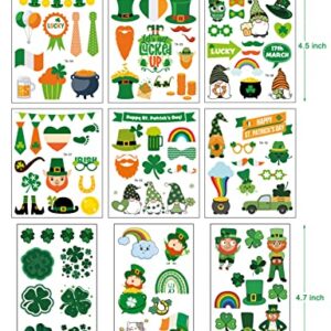 Shamrock Clover Tattoo st Patricks Day Stickers Irish Temporary Tattoos St Patricks Day Accessories Shamrock Patterned Tattoos Party Favors Decorations