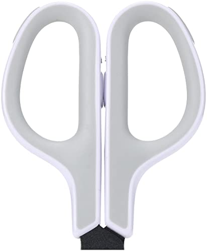 Plus SC-175SF SC-175SF Scissors, Fit Cut Curve, Fluorine Coat, Adhesive Tape, Glue, Non-Cling, White/Gray