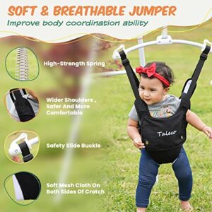 2 in 1 Baby Jumper & Swing, Baby Jumper for Indoor and Outdoor Use, Baby Swing with Foldable Stand, Stable Toddler Swing Set