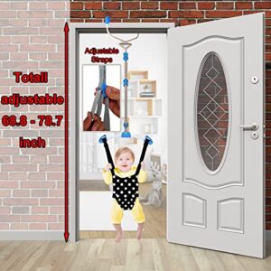 OUTINGPET Door Jumper Swing Bumper Jumper Exerciser Set with Door Clamp Adjustable Strap for Toddler Infant 6-24 Months