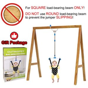 OUTINGPET Door Jumper Swing Bumper Jumper Exerciser Set with Door Clamp Adjustable Strap for Toddler Infant 6-24 Months