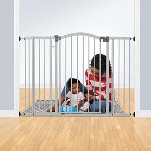 Summer Infant Extra Tall & Extra Wide Safety Gate, 29.5 - 53 Inch Wide & 38" Tall, for Doorways & Stairways, with Auto-Close & Hold-Open, Grey