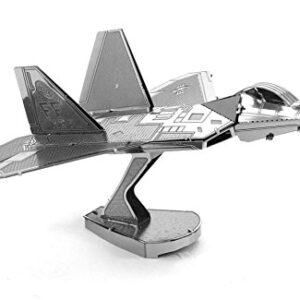 Metal Earth 3D Model Kits Set of 3: F-22 Raptor - F-35 Lightning II - F-15 Eagle