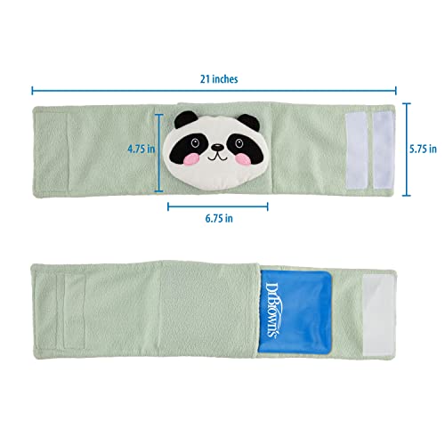 Dr. Brown’s Infant Gripebelt for Colic Relief, Heated Tummy Wrap, Baby Swaddling Belt for Gas Relief, Natural Relief for Upset Stomach in Babies and Toddlers, Panda, 0-3m