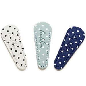 Beaditive Embroidery Scissors Sheath (3-Piece Set) Ocean | White, Aqua, Navy Polka Dot