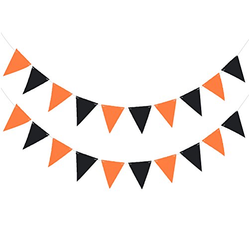 Halloween Pennants Banners, JmYo Durable and Reusable with 20pcs Pennants Flags Party Decoration, 20ft