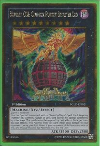 yugioh pgld-en021 number c88: gimmick puppet disaster leo gold secret rare card .hn#gg_634t6344 g134548ty53411