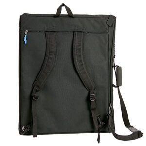 Florence 20"x26" Convertable Art Bag With Backpack Straps, T-Square Sleeve, Brush Holder, Tube Holder and Foam Handle