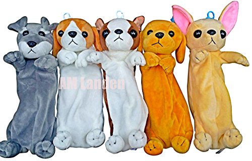 AM Landen Super Cute Soft Plush Chihuahua Cosmetic Makeup Storage Pencil Pouch