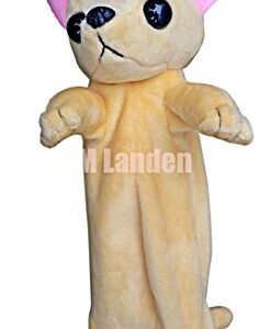 AM Landen Super Cute Soft Plush Chihuahua Cosmetic Makeup Storage Pencil Pouch