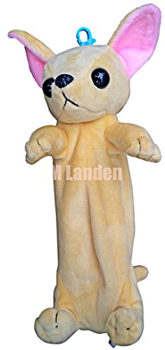 AM Landen Super Cute Soft Plush Chihuahua Cosmetic Makeup Storage Pencil Pouch